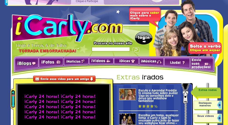 iCarly 24 horas: Site iCarly.com