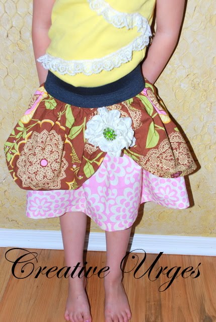 Creative Urges-Creative Blogspot: Double-Layered Skirt Tutorial...