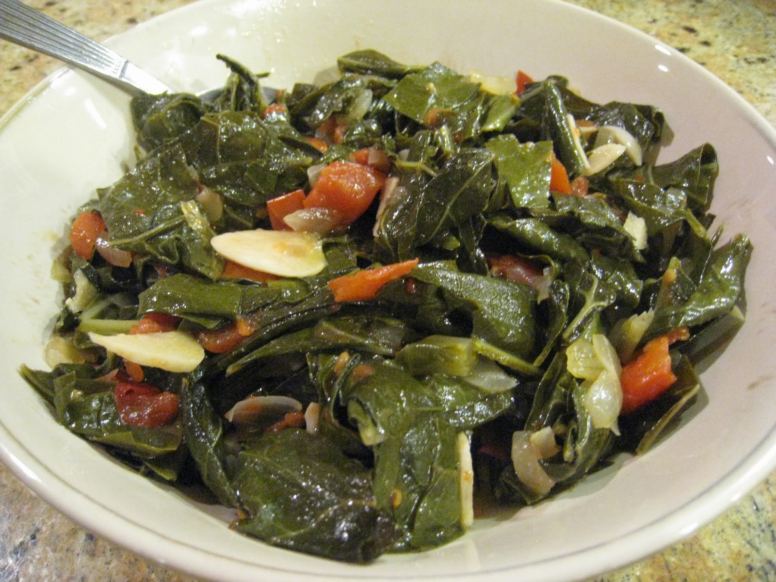 Veggies, Spice and Everything Rice: Vegetarian Mustard Collard Greens ...