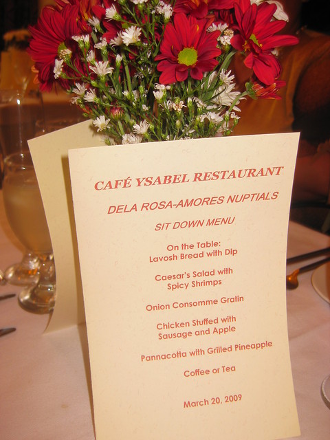 Cook this Recipe: Cafe Ysabel Sit down Menu