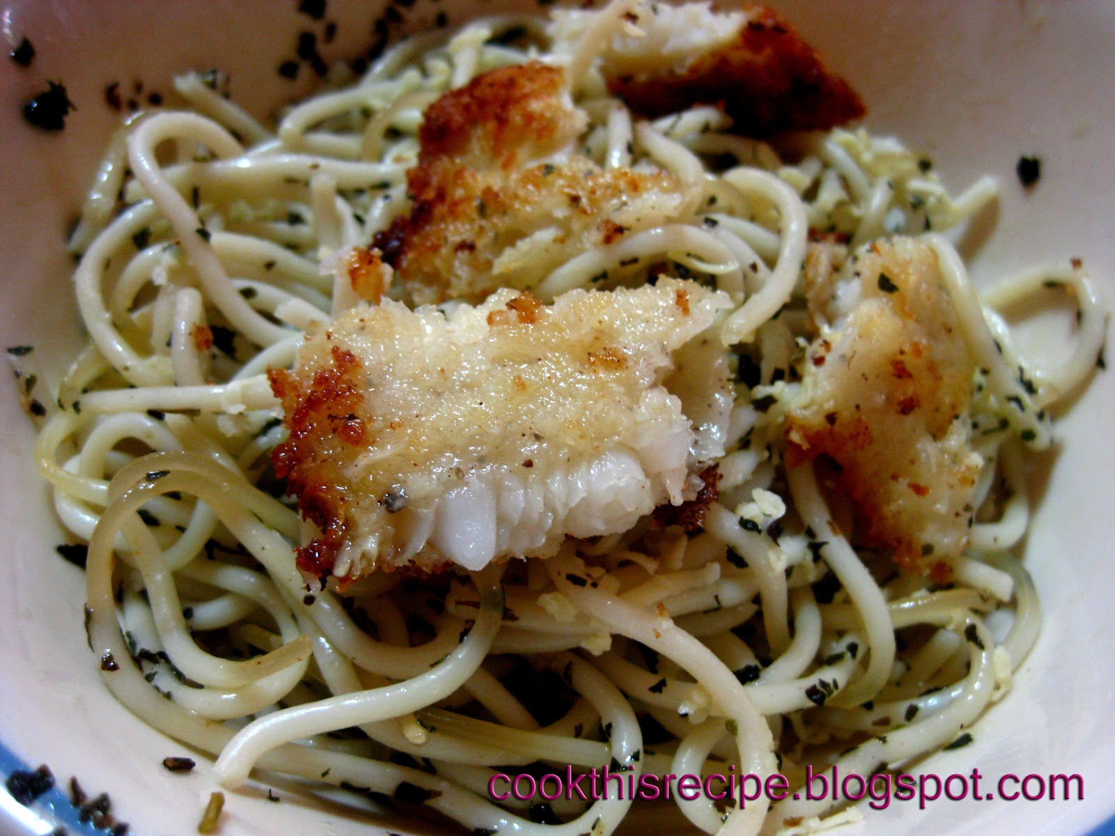 Cook this Recipe: Recipe: Spaghetti with Pesto and Pan Fried Cream Dory
