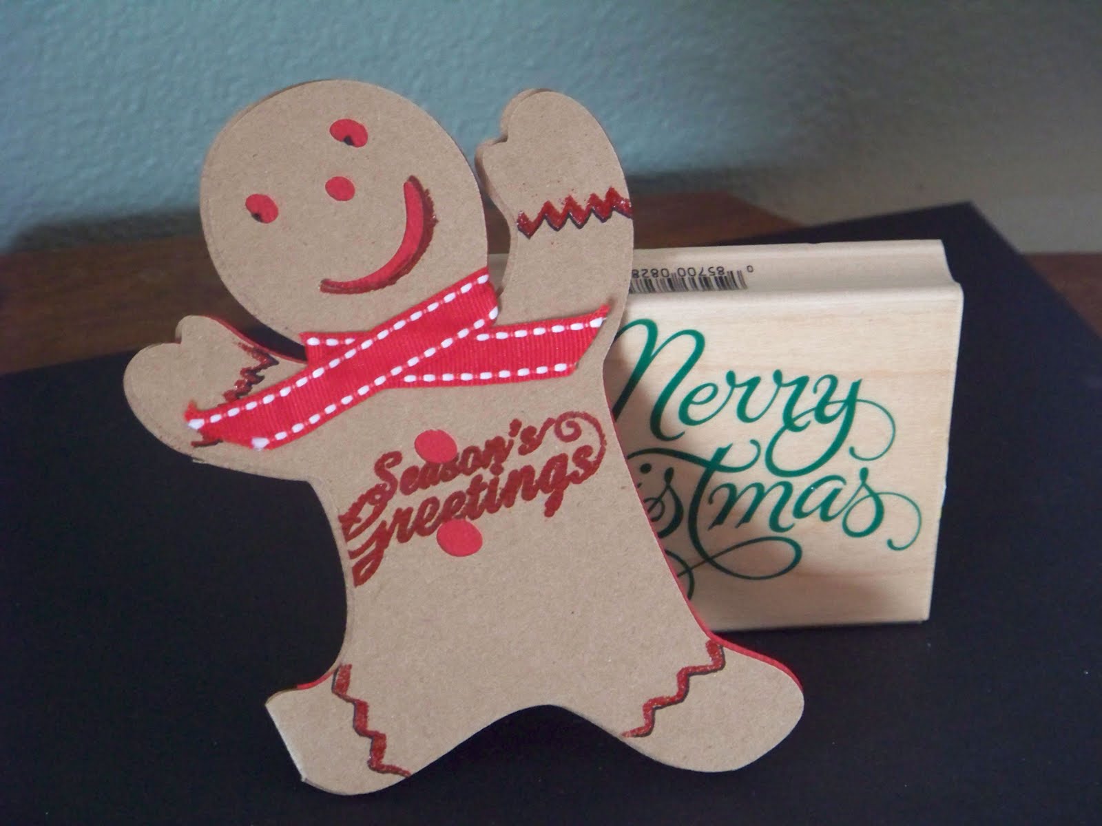 Crazed Crafter: Gingerbread Man Card