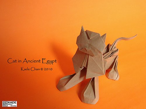Kade Chan Origami Blog 香港摺紙工作室 (日誌): Cat in Ancient Egypt
