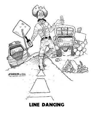 JP RANKIN “The Art of THE CARTOON COWBOY”: LINE DANCING
