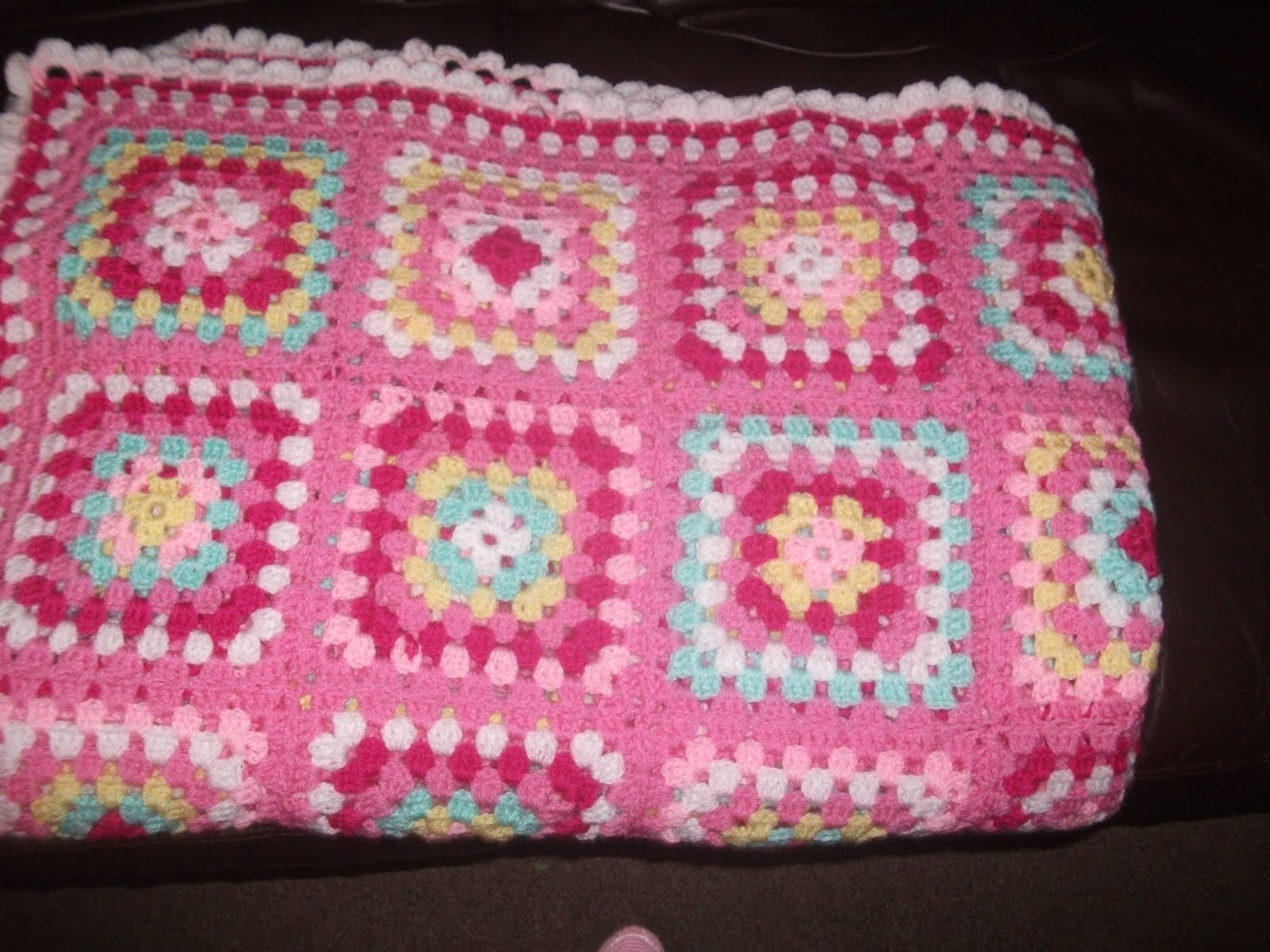Helen's Colourful Crochet Blankets: pink crochet blanket