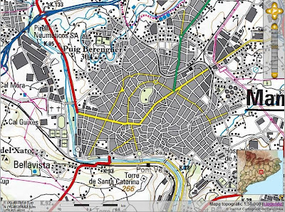 Ciències de la terra i del medi ambient: Mapa topogràfic Manresa
