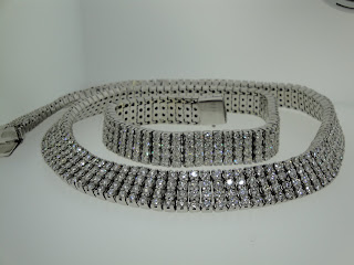 www.soiceyjewelry.com: 4 Row Diamond Solitaire Chain