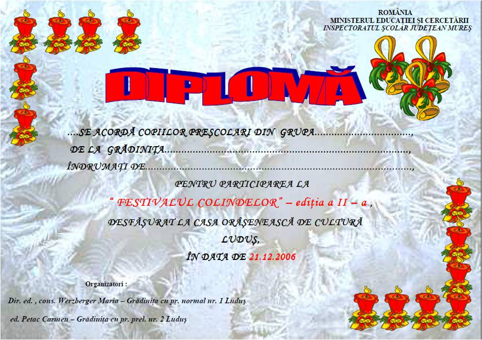 PRESCOLARII MEI: MODELE DE DIPLOME PENTRU PRESCOLARI