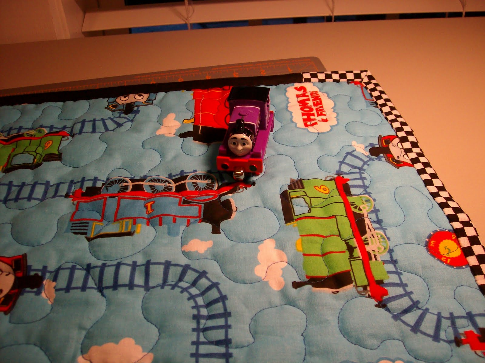 Angel Scraps Quilting: Thomas the Train Quilted Travel Play Mat Tutorial