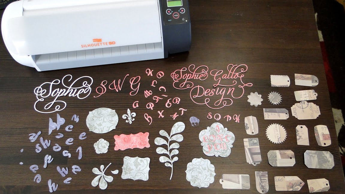 Sophie Gallo Design Blog: Fun times with Silhouette machine
