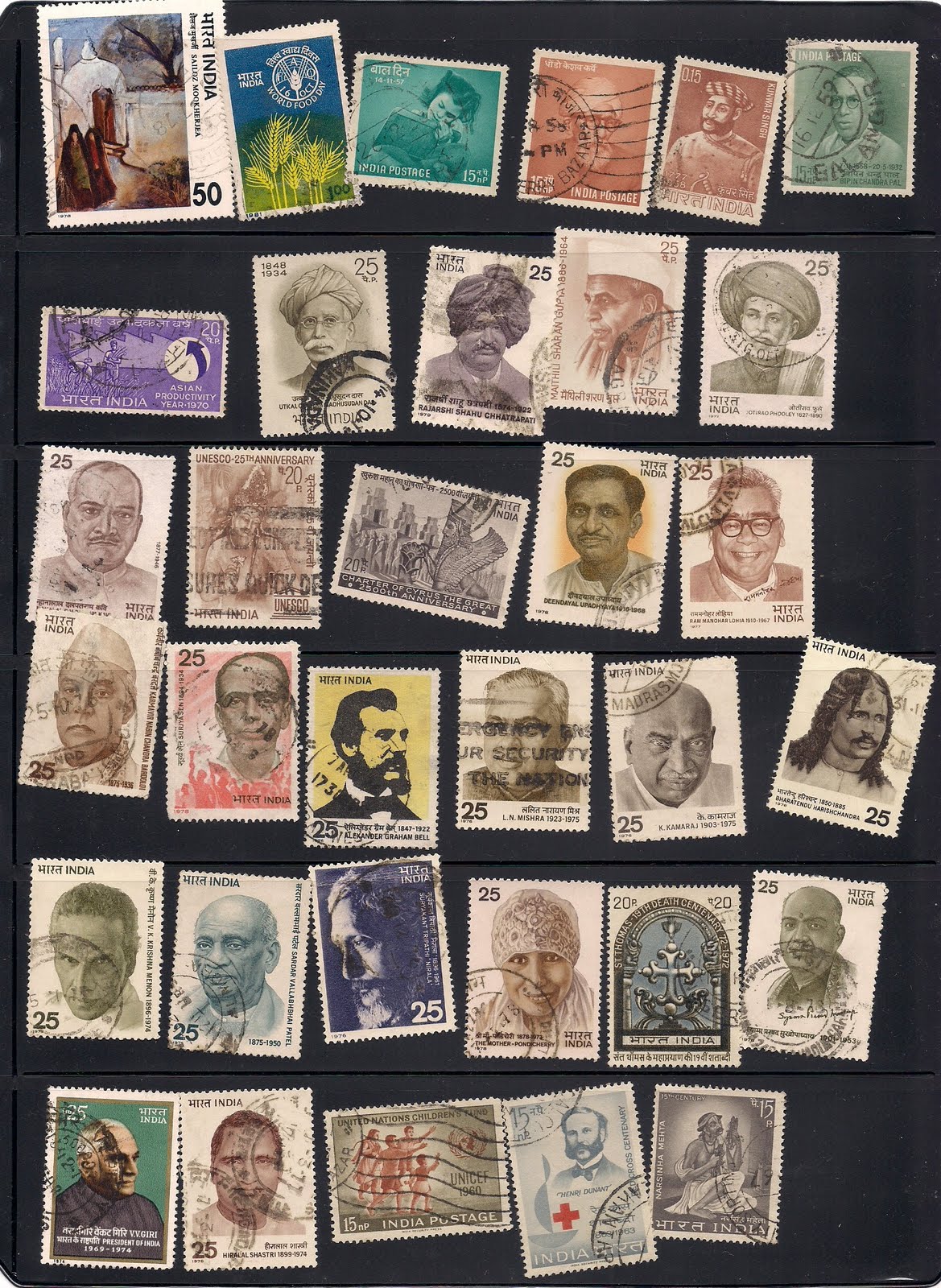 Philately Stamps: 500 STAMP PACKET OF INDIA