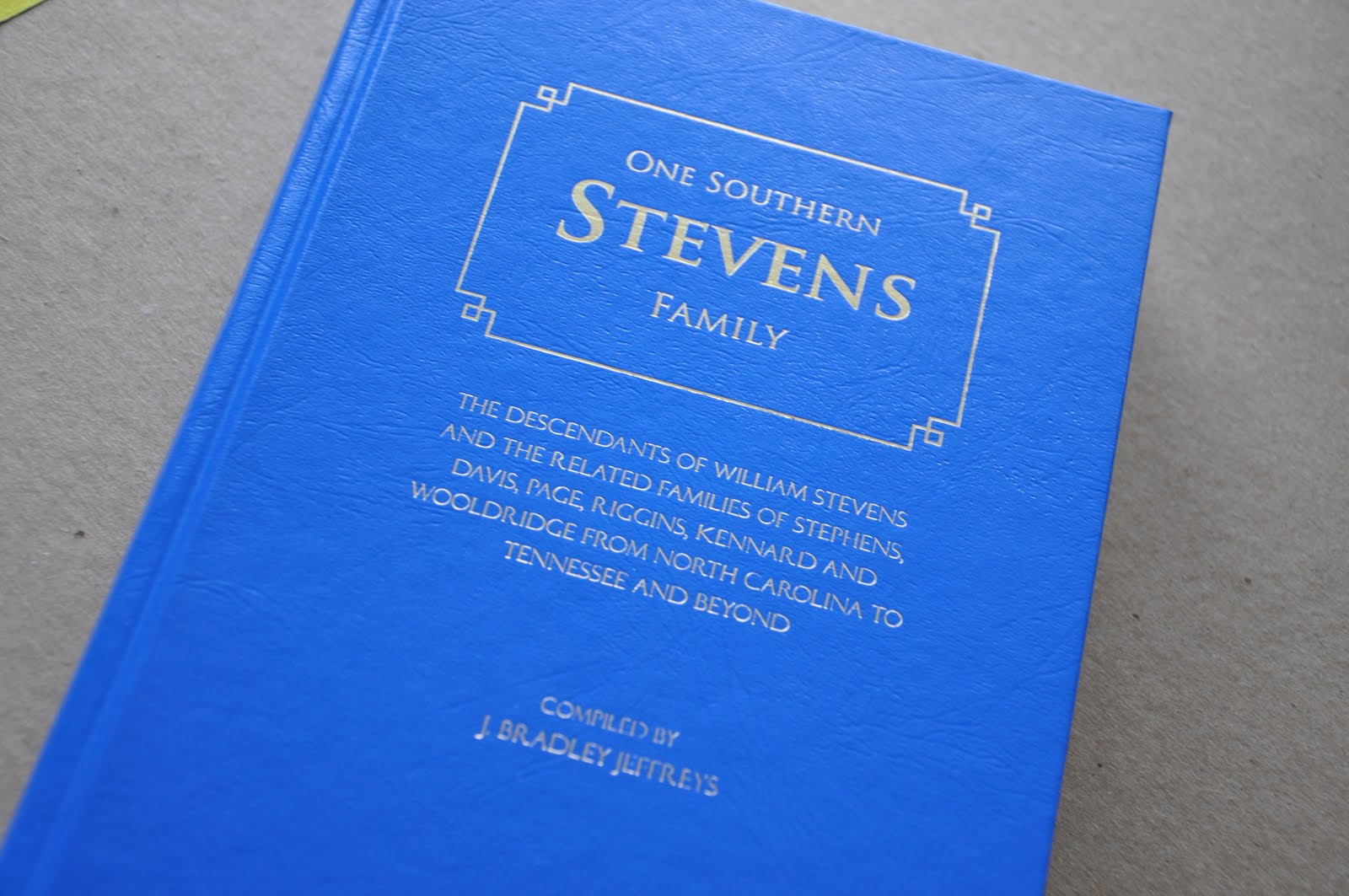 One Southern Stevens Family: The Stevens Family Book is complete!