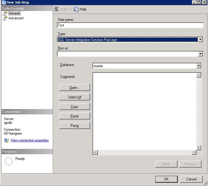 SQL Server: SSIS - Exception from HRESULT: 0x8007007E