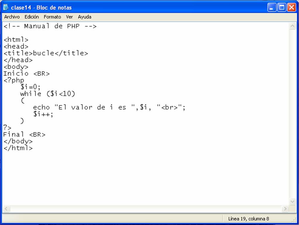 xxDennisse Linoxx: Ejemplo de BUCLE - While