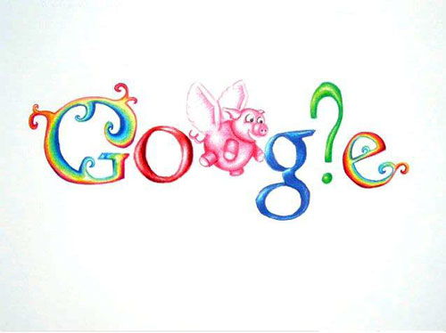 COOL FUNNY PICTURES: Top 10 Google Logos 2012 April (White Background)