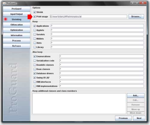 mouse: ProGuard ejemplo básico