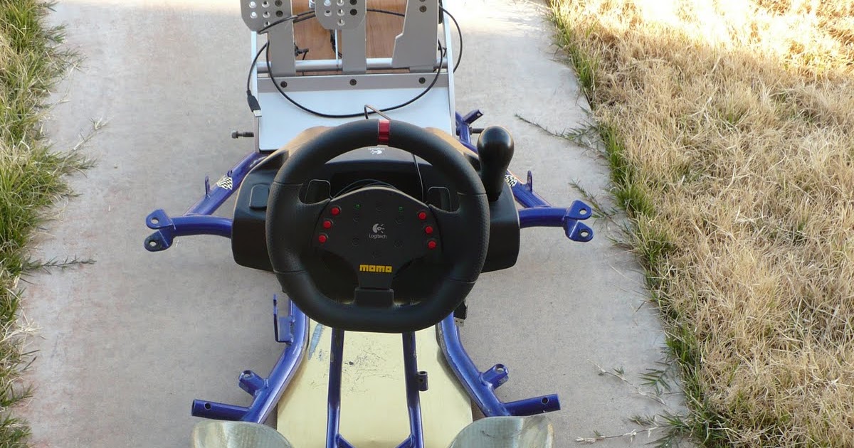 YAW MOMENT RACING: Turning on old kart chassis into an iRacing Cockpit