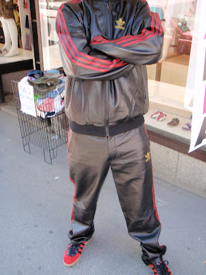 Six Feet Down: Adidas leather track suit!