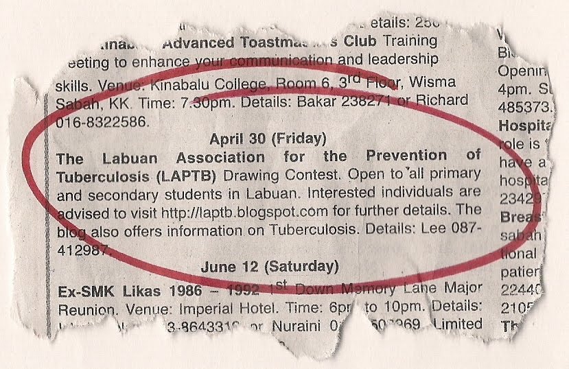 Persatuan Mencegah Penyakit Tibi Labuan: Pertandingan Melukis Poster 2010