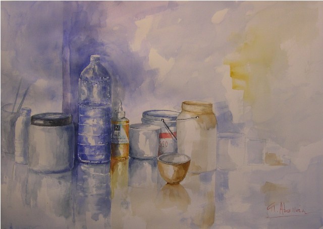 jose luis gomez abellan: BODEGON- ACUARELA