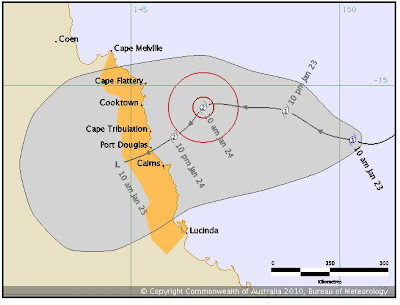 CairnsBlog.net: Cyclone Olga now tracking towards Cairns coastline, we ...