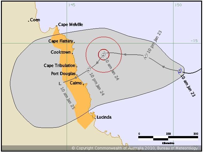 CairnsBlog.net: Cyclone Olga now tracking towards Cairns coastline, we ...