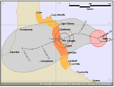 CairnsBlog.net: Cyclone Olga now tracking towards Cairns coastline, we ...