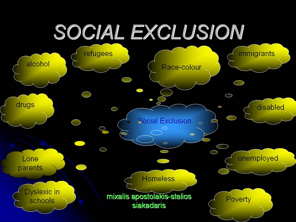 Dyslexia and Social Exclusion: Groups at risk of social exclusion