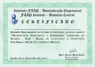 Coruja Design: Diploma_instituto FAAP