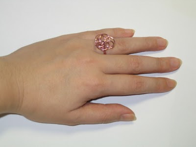 Art of Wire: Simple wire ring - flower