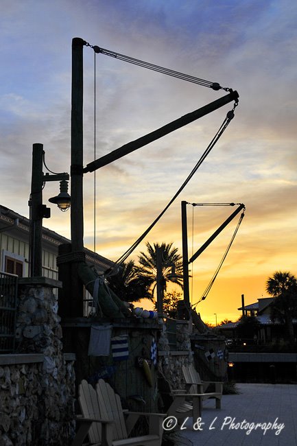 The Villages (Florida) Photos: Sunset over the yardarm - Sumter Landing