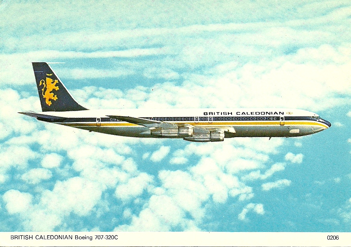 The traveler's drawer: BRITISH CALEDONIAN AIRWAYS Boeing 707-320C aircraft