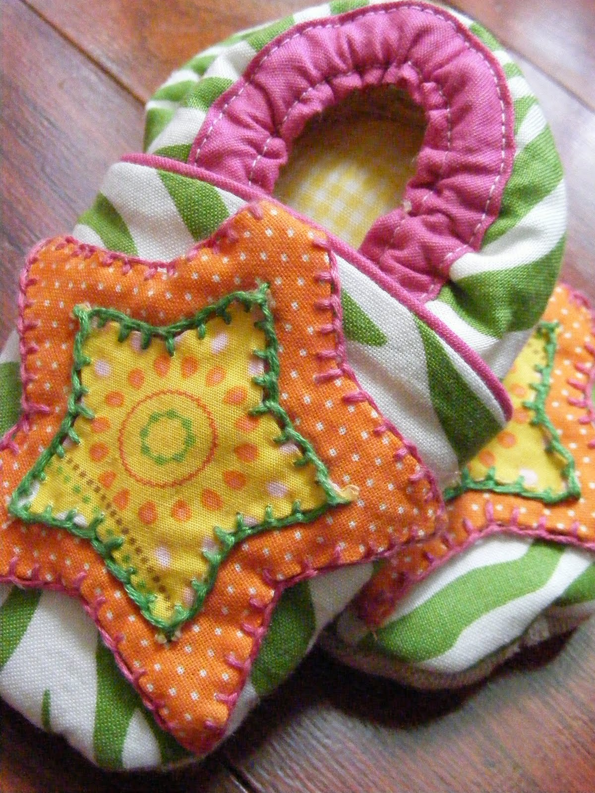 Hospital Booties turned Super Hero Booties!