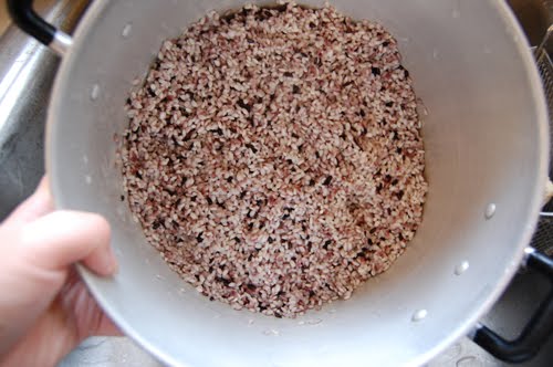 Hmong Can Cook: Purple Sticky Rice with Coconut Milk