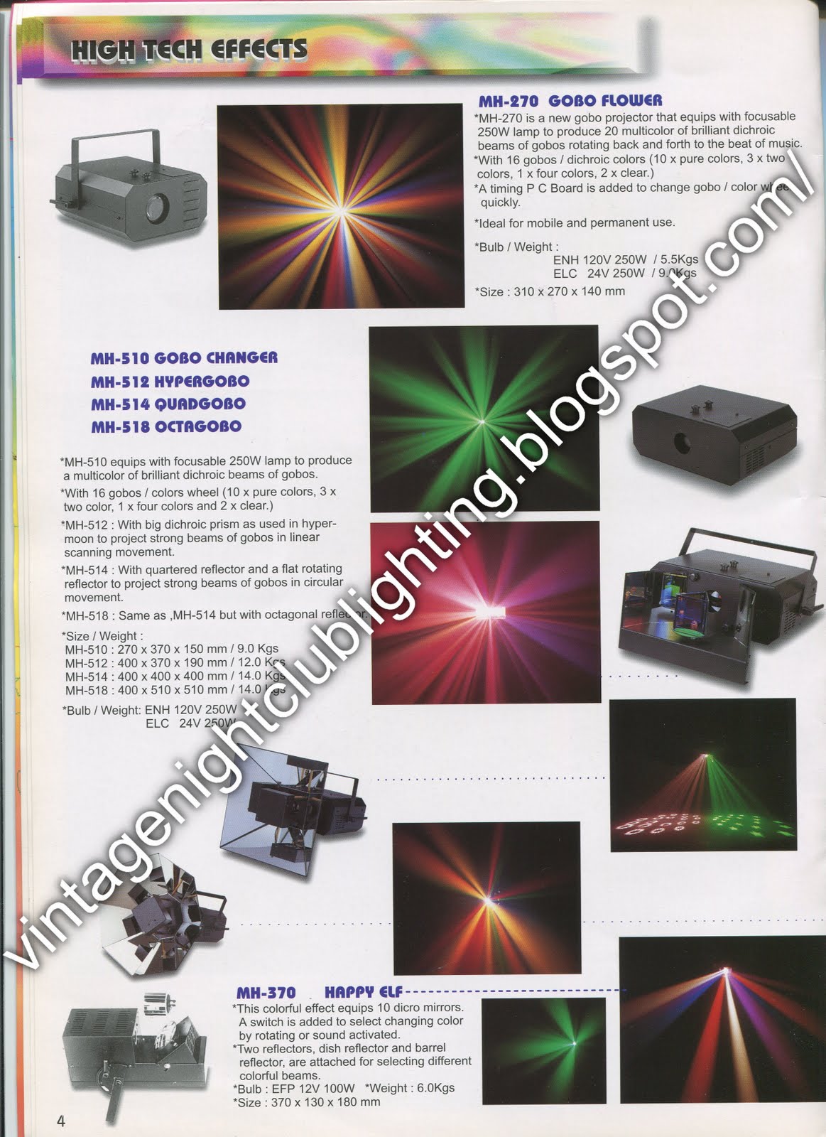 Vintage Night Club Lighting: Acme Lighting Catalogues
