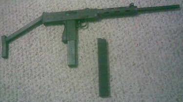collection of variety guns: Cobray Mac-11 9mm