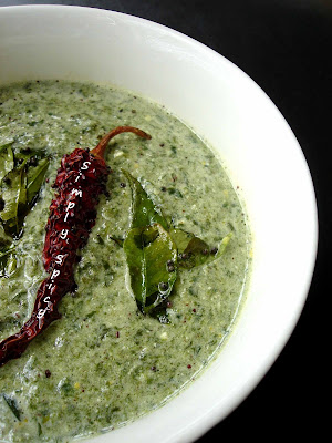 Simply Spicy: Spinach Pachadi