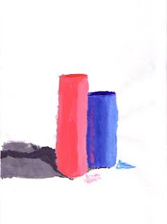 highschoolart: Tint and Shade Acrylic Cylinder Painting High School Art