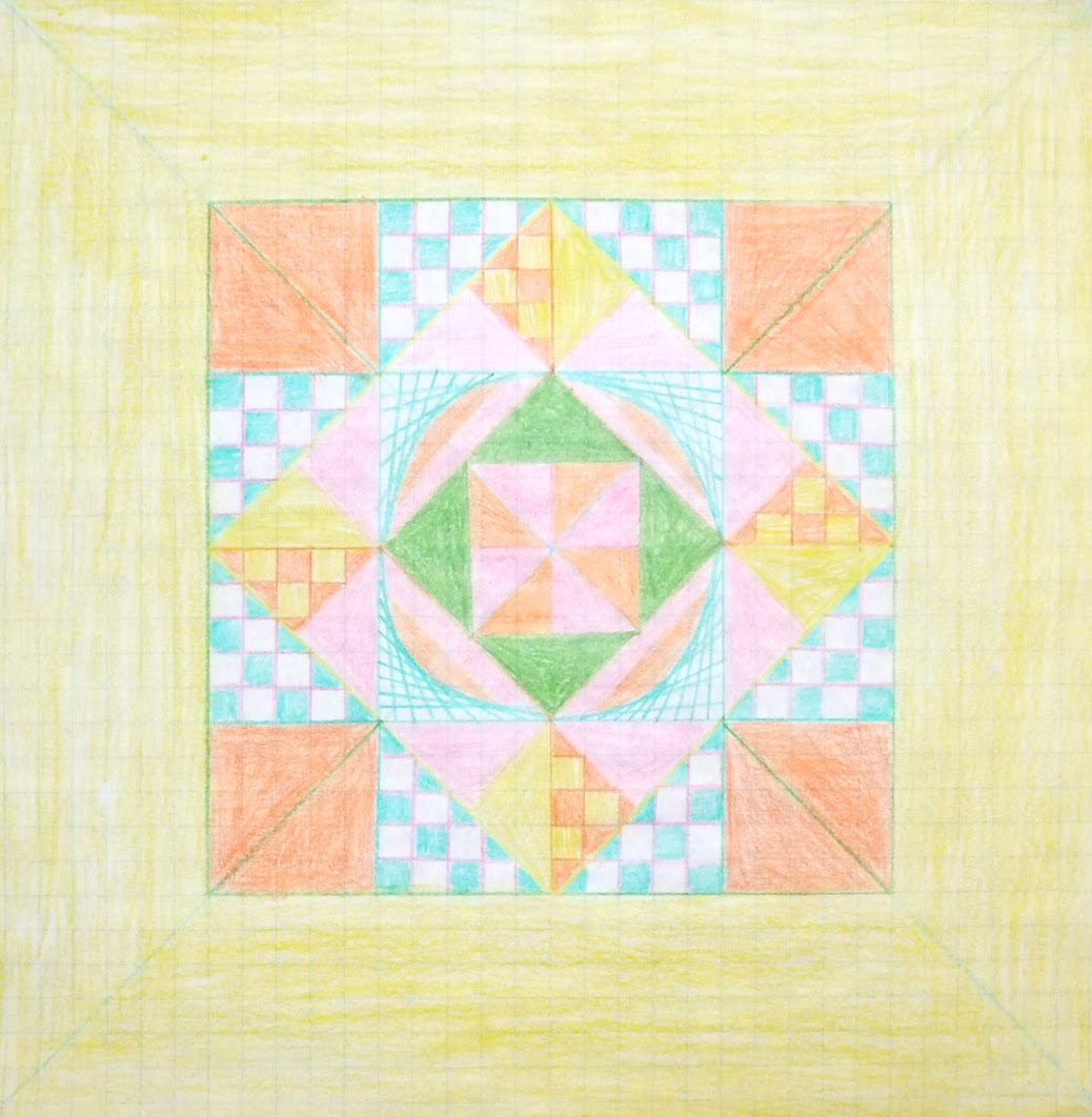 highschoolart: Symmetry Emma Kunz Graph Paper High School Art