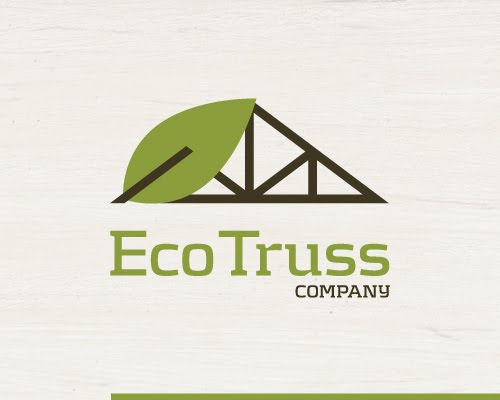 Truss Home Construction Logo