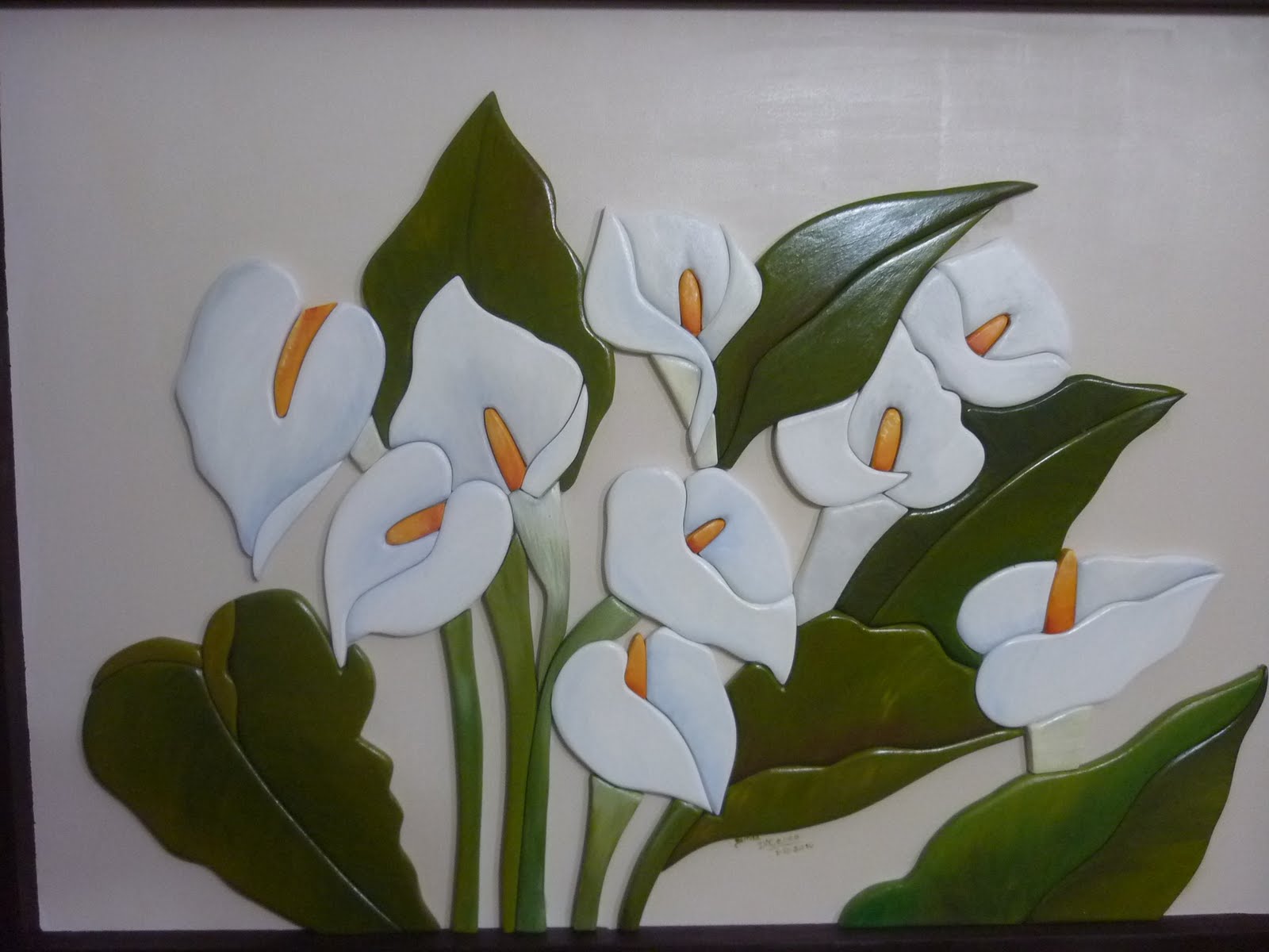 CREACIONES DE SILVIA: Cuadro de Calas