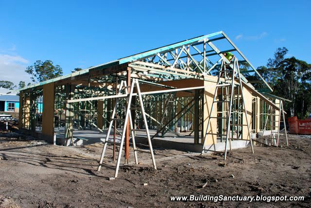 Evolving Eaves and a Window ~ Building Sanctuary - Construction of our ...