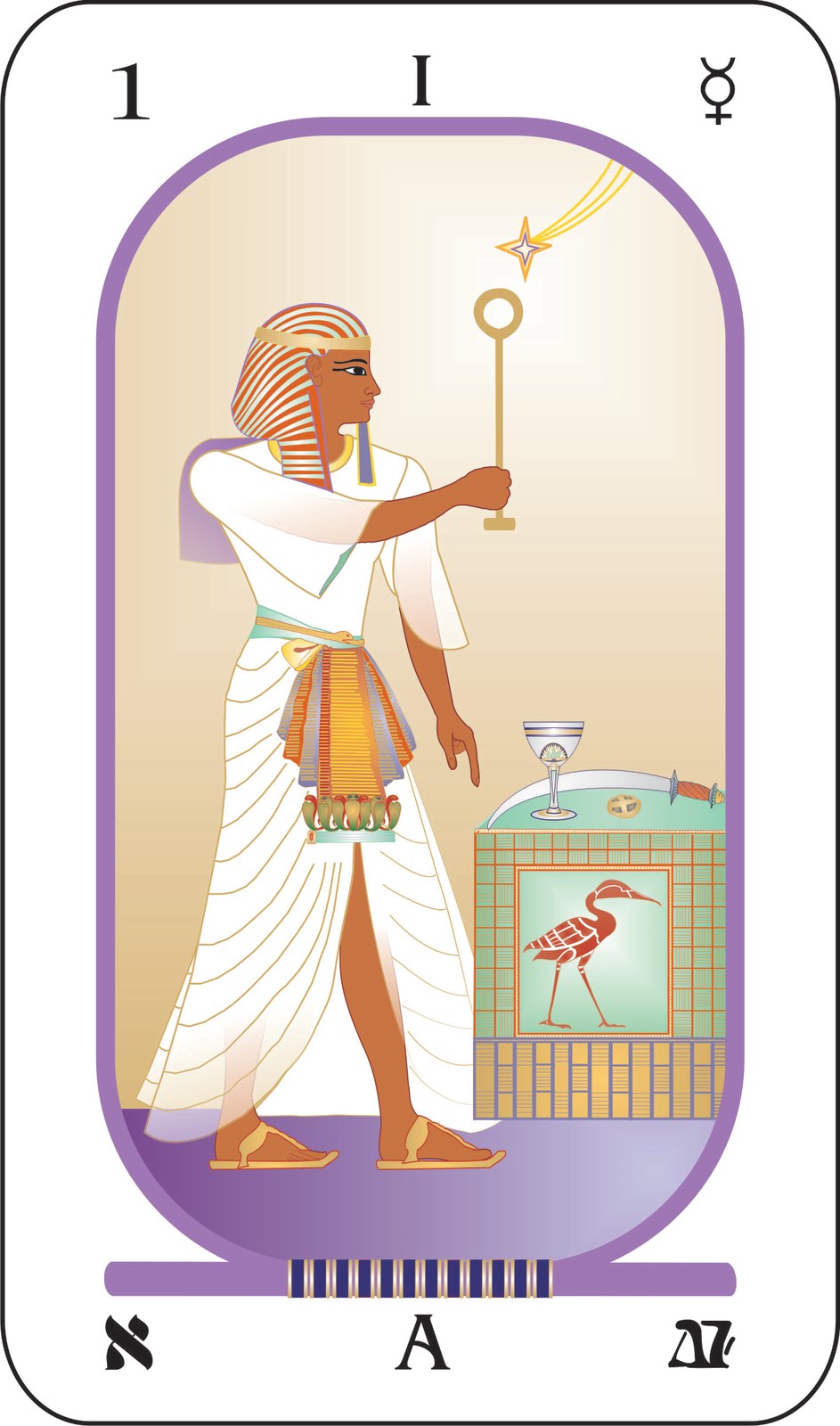 The Magus - Egyptian Tarot: The Magus - Egyptian Tarot