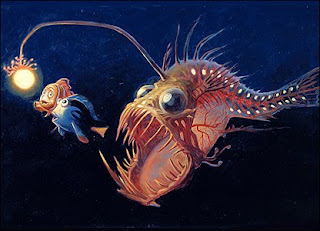 Over Leaf Under Tree: Deep Sea Creatures: Anglerfish