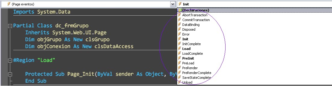 Dudo, Investigo, Aplico y Comparto.: Ciclo De vida De una página ASP.NET