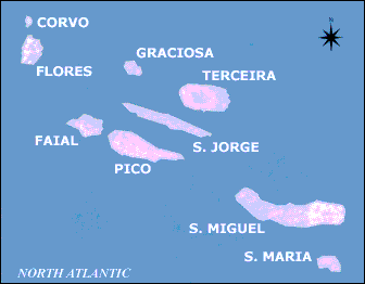 Açores.........: Localização Geográfica dos Açores