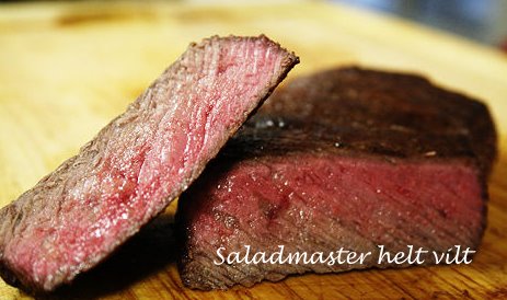 Saladmaster helt vilt: Steking av biff