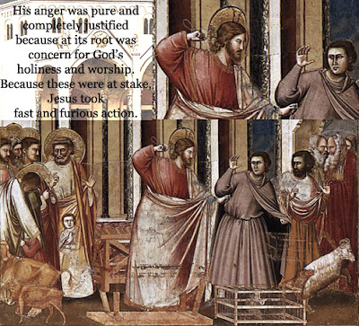 Secure in Christ: Jesus angry