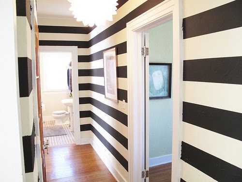 PeaHen Pad: Inspiration: Horizontal Painted Stripe Walls