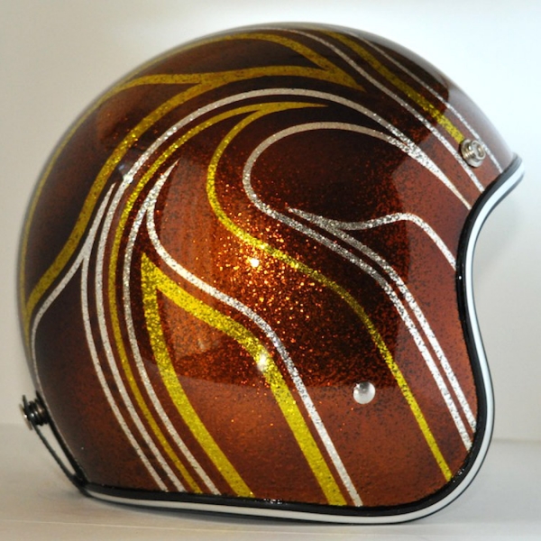pictures of custom 3/4 shell helmets? : r/motorcycles